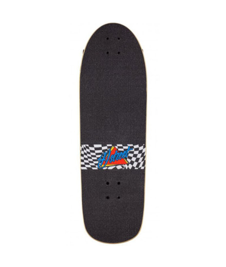 Longboard DStreet Surfskate Check Warp BK | Atmósfera Sport