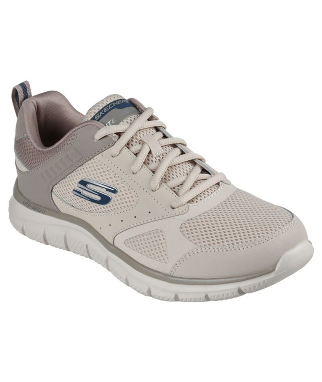 Chaussures Skechers Track - Syntac Homme Taupe Leather/Mesh/Trim ...