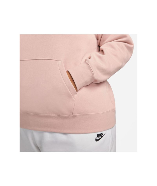 Sudadera Nike Sportswear Club Fleece Talla grande Rosa Mujer ...