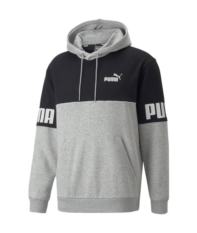 Sudadera Puma Power Colorblock gris Hombre | Atmósfera Sport