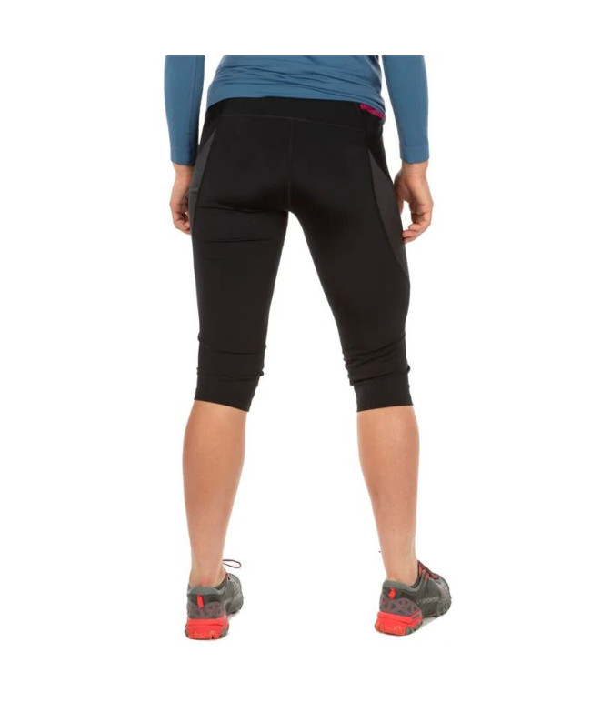 Collants Running de trail La Sportiva Triumph 3/4 Preto para mulher