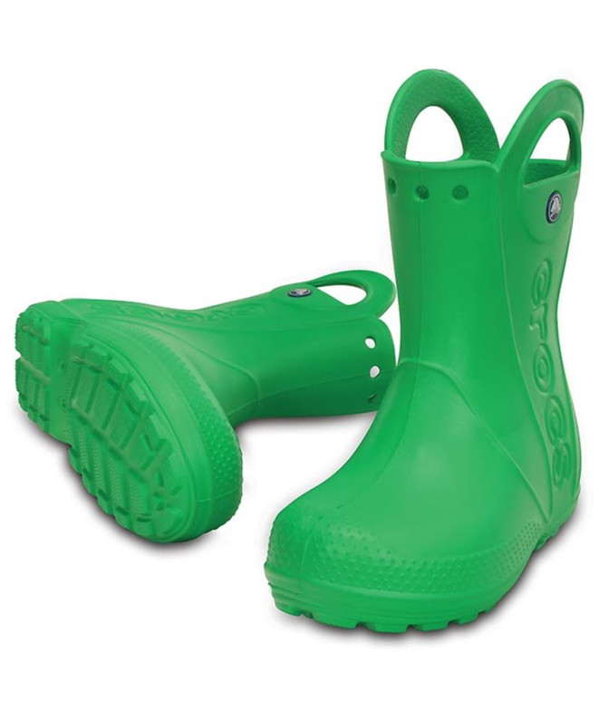 Botas de agua Crocs Handle It Rain Boot Verde Infantil | Atmósfera Sport