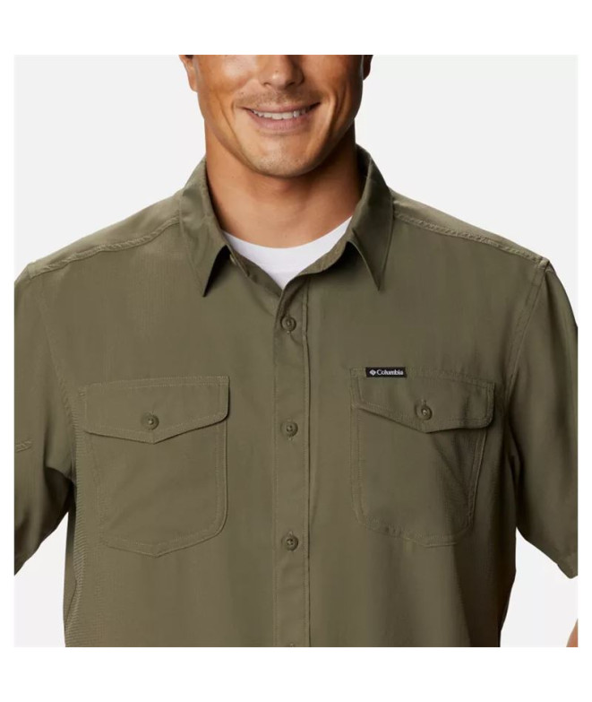 Camisa Columbia Utilizer™ II Solid Short Sleeve Hombre Verde