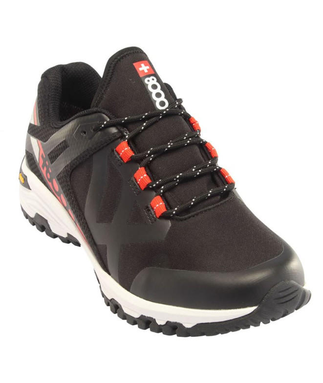 Zapatillas de Montaña +8000 Tigan 23V Negro/Naranja Hombre