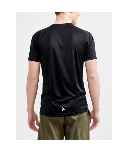 Camiseta de Running Craft Core Essence Logo Hombre Black | Atmósfera Sport