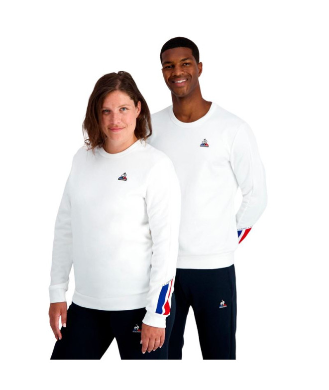 Sudadera Le coq Sportif Tri Crew N°1 New Optical Blanco | Atmósfera Sport