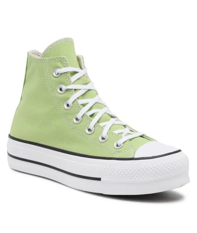 Sapatilhas Converse Chuck Taylor All Star Lift Hi Verde/Branco/Pret...