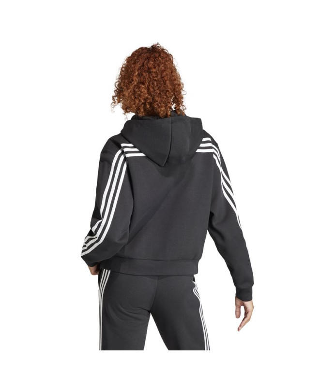 Sudadera adidas Fi 3S Fz Hd Mujer Negro
