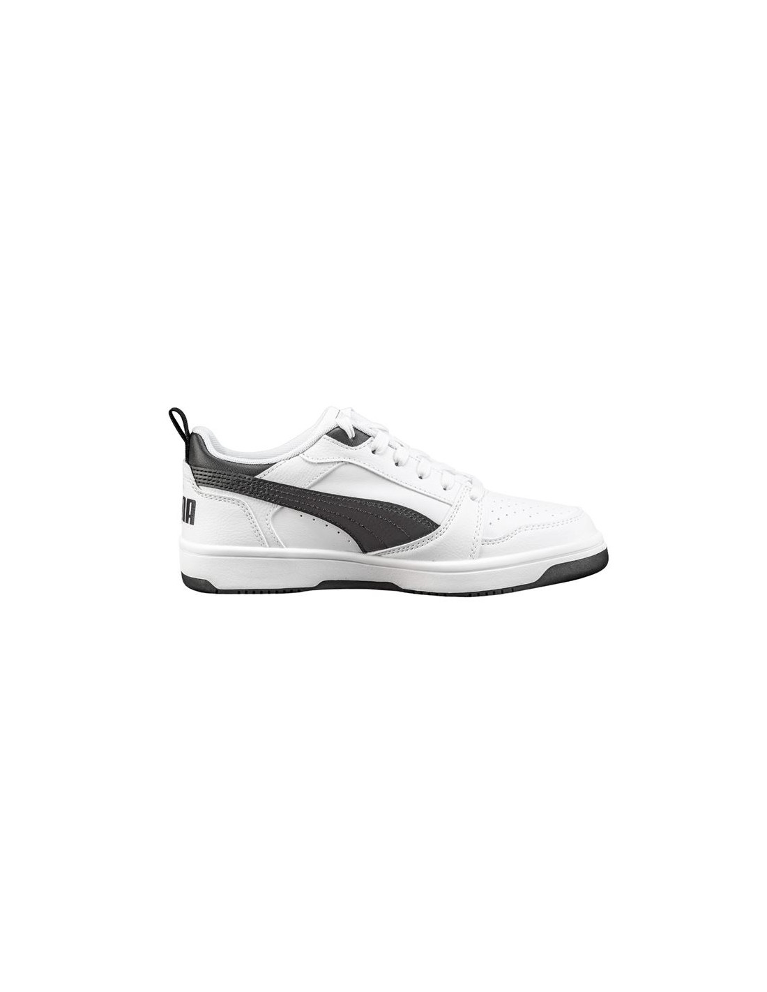 Sapatilhas da Puma Rebound V6 Low Infantil branco-preto | Atmósfera Sport