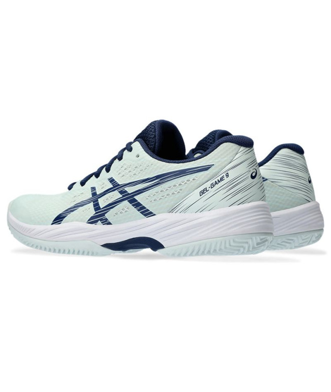 Chaussures de Tennis ASICS Gel-Game 9 Clay/Oc Femme White/Blue