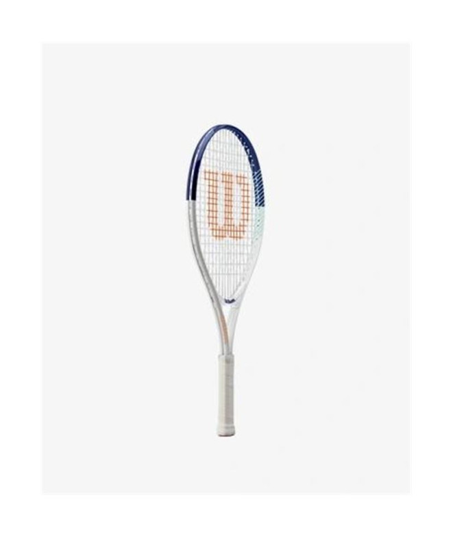 Raqueta de Tenis Wilson Roland Garros Elite Kit Infantil Blanco/Azul