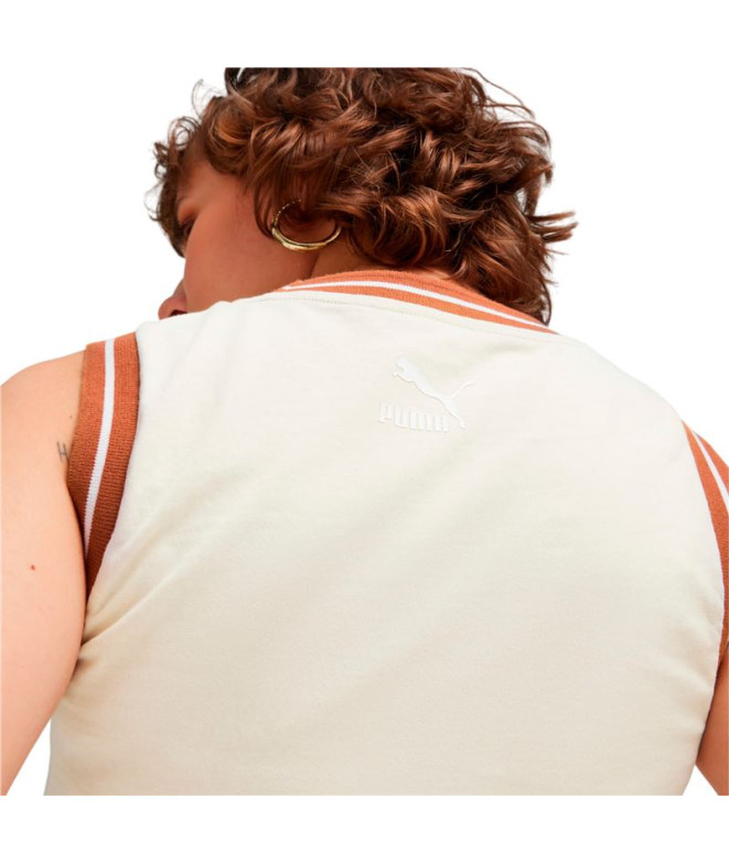 Top Puma AM FOR THE FA Mujer Blanco