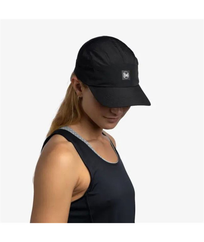 Gorra de Running Buff Solid Negro | Atmósfera Sport