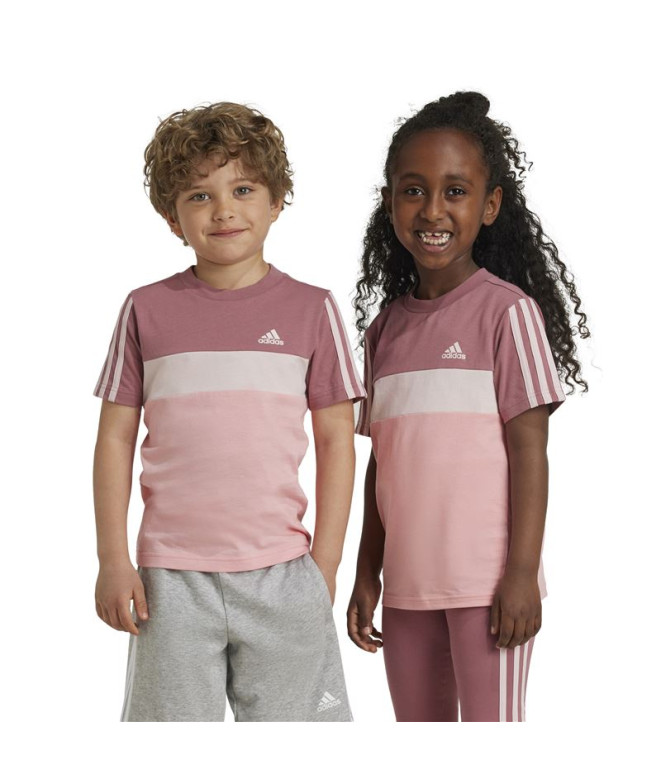 Camiseta adidas Little Tiberio 3-Stripes Colorblock Cotton Infantil ...