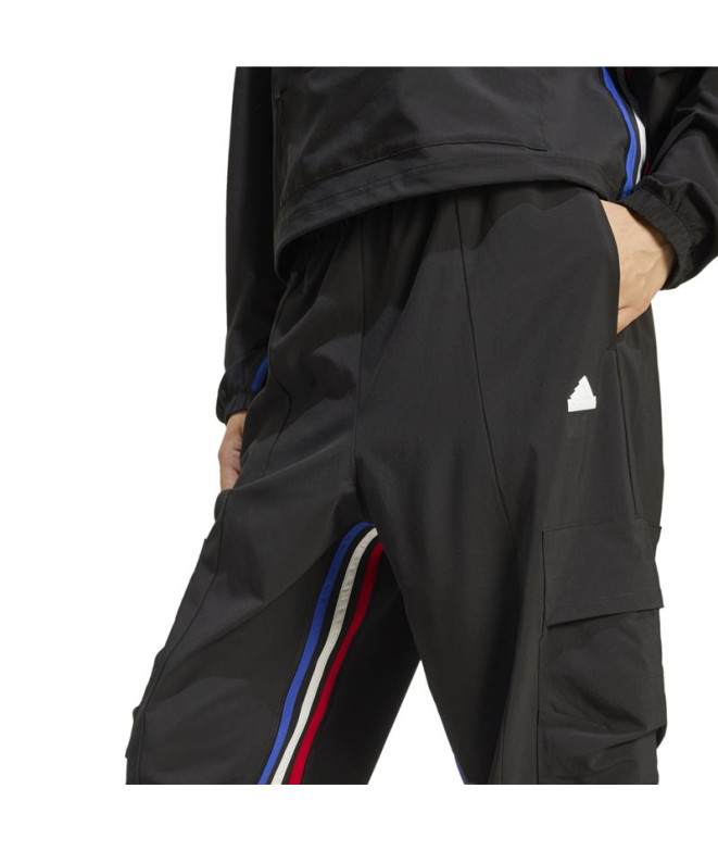 Pantalón adidas Express All Gender Breaking Cargo Mujer Negro