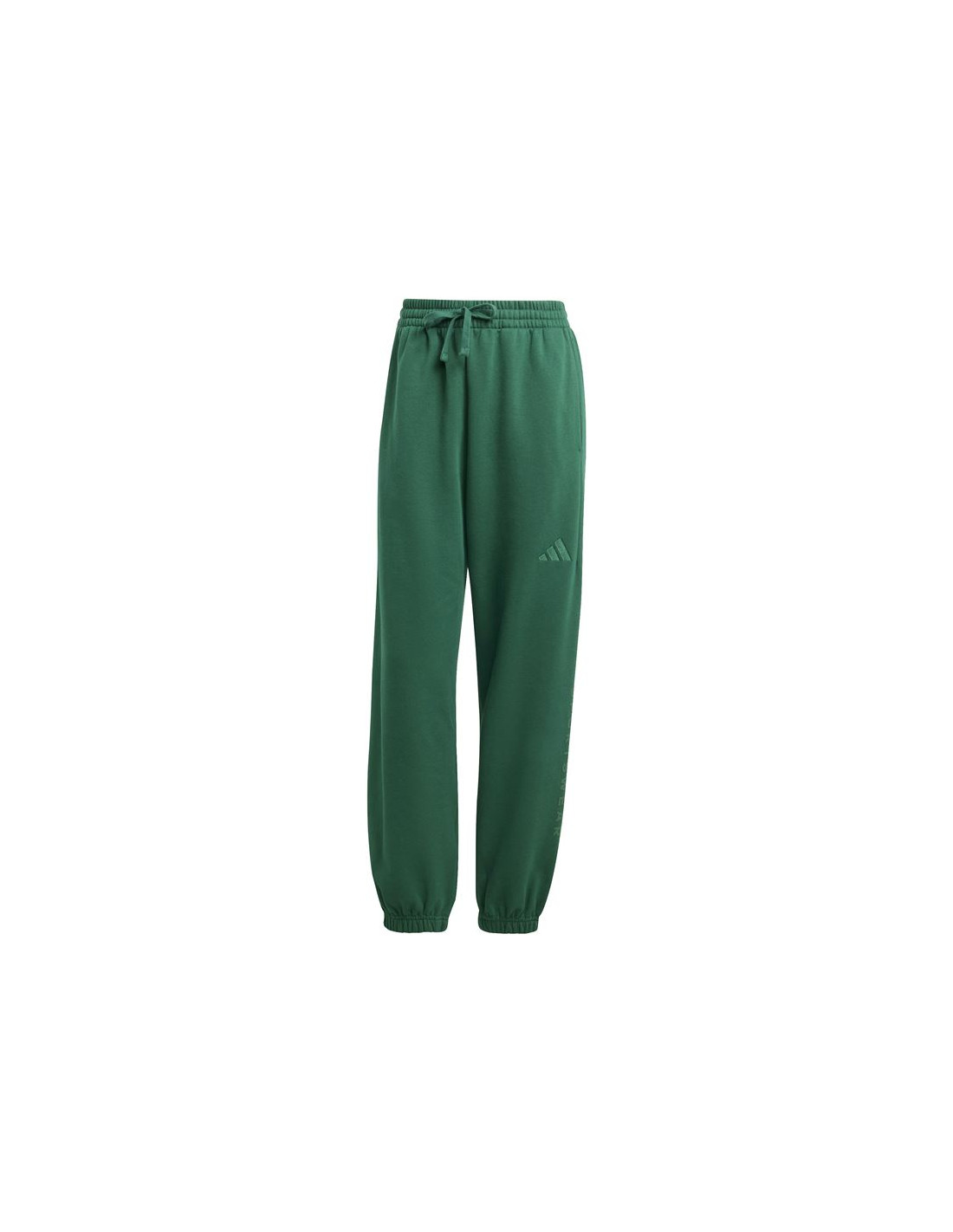 Calça adidas Mulher All Szn Fleece Graphic Loose Verde Escuro
