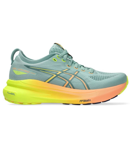 Chaussures Running Gel Femme by ASICS Kayano 31 Paris Vert