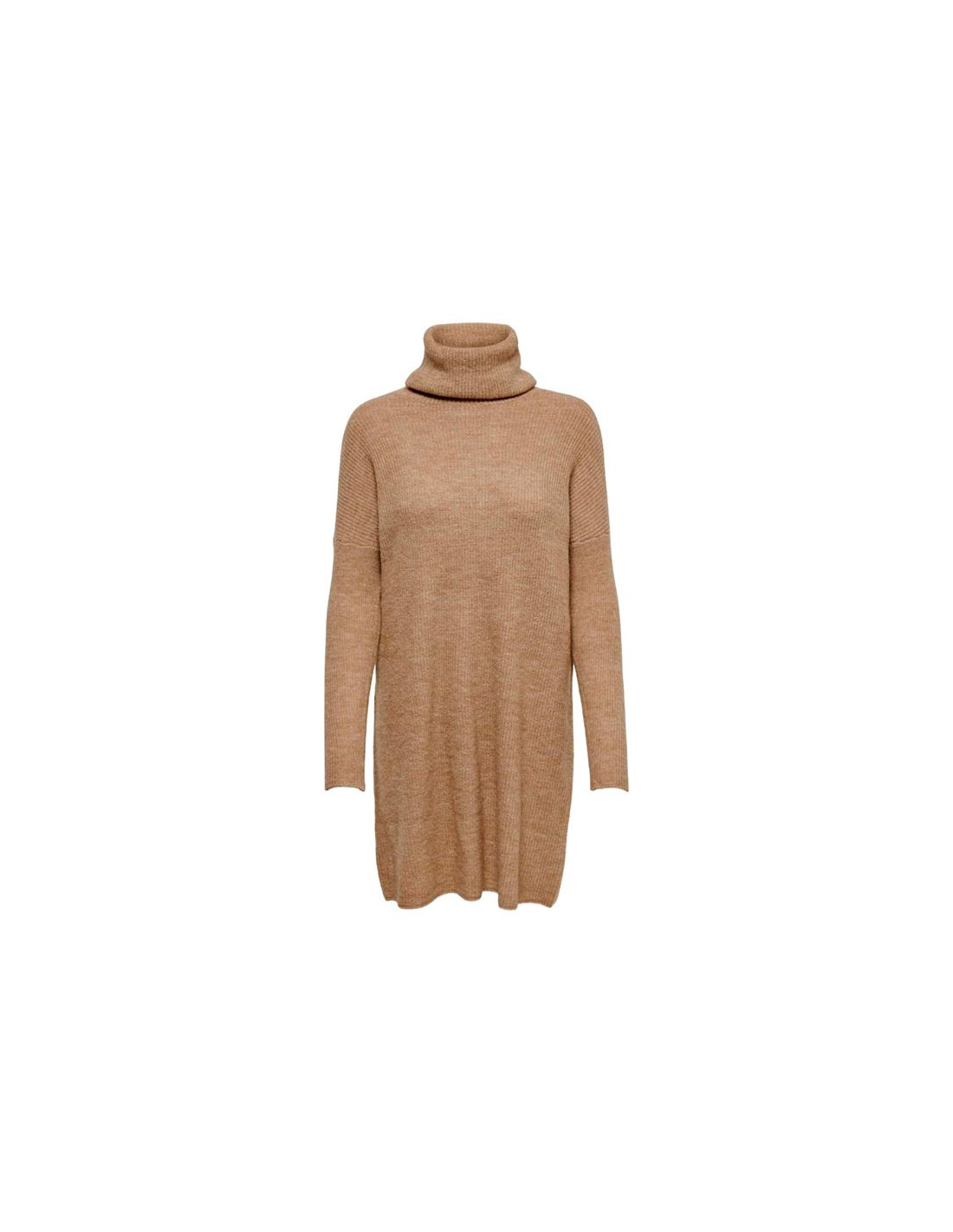 Vestido Only jana Cowlnck Wool Indian Tan Mujer