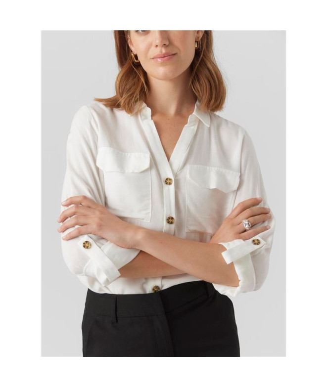Camisa Vero Moda bumpy New Tll Snow White Mujer