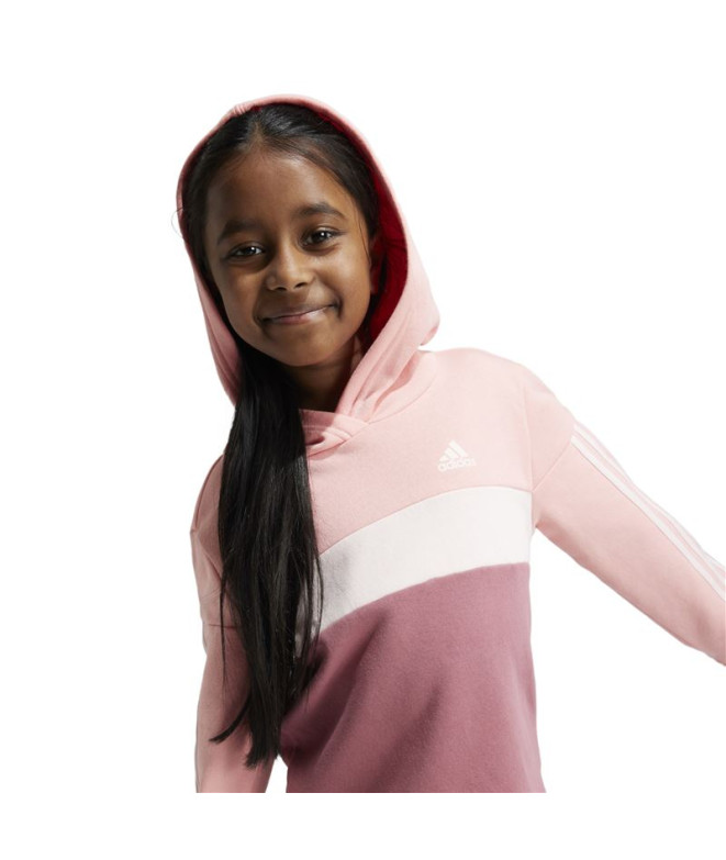 adidas Set Enfant Tracksuit Little Tiberio 3-Stripes Colorblock Pink