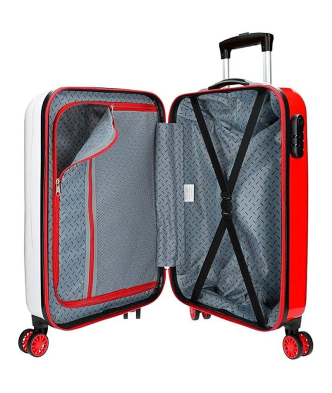 Maleta Marvel Abs 55Cm.4R.Comic Marvel Blanco