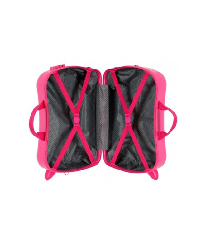 Maleta Infantil Disney Abs Rolling 4W.(2 Multid.)Minnie Golden Days Rosa