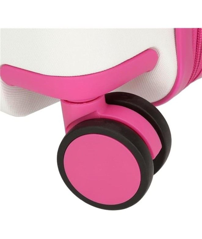 Mala Infantil Disney Abs Rolling 4W. 45Cm. Aristogatas Marie em Branco