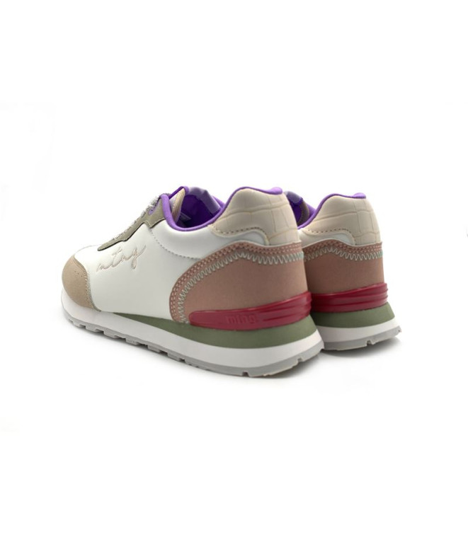 Zapatillas Mustang Joggo Mujer Goldy Blanco Roto/Verde/Arena/Morado ...