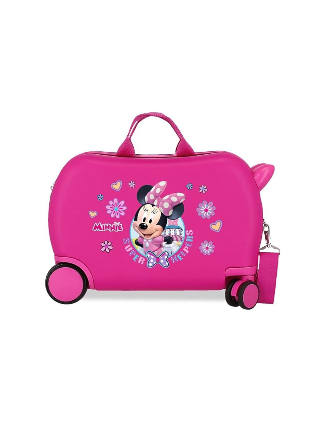Maleta Infantil Disney Abs Rolling 4W.(2 Multid.) Minnie Super Helpers Rosa