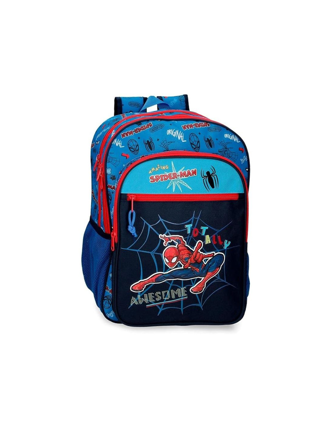 Mochila Marvel 42Cm 2C. Spiderman Totally Awesome Azul | Atmósfera Sport