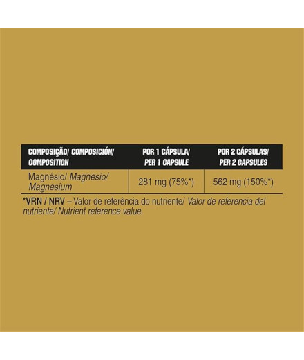 Magnesium Gold Nutrition 600 Mg - 60 Caps | Atmósfera Sport