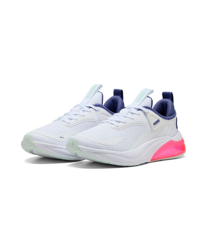 Zapatillas de Running Puma Cell Thrill, White Blue Crystal, Mujer ...