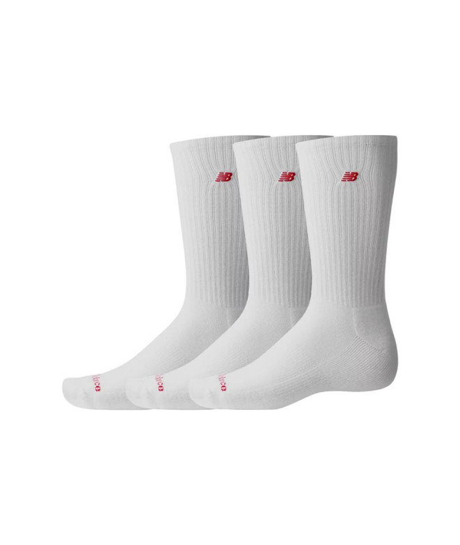 Calcetines New Balance Patch Logo Crew Blanco 3 Pack | Atmósfera Sport