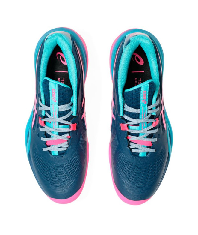 Zapatillas de Padel ASICS Gel-Resolution X Padel Hombre Azul/Rosa ...