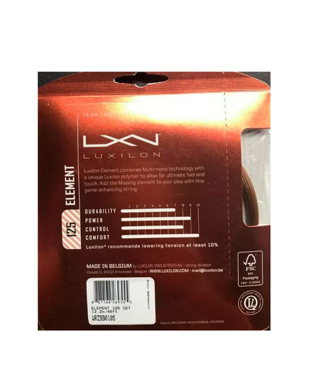 Cordaje de Tenis Wilson Element Set Bronze