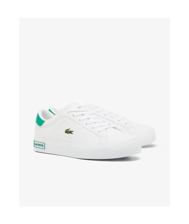 Zapatillas Lacoste Powercourt 224 1 Suj Infantil Blanco/Verde ...