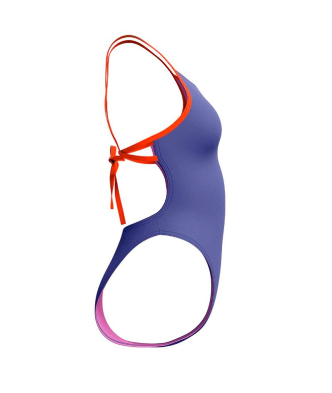 Bañador Speedo Solid Tie Back Mujer Azul