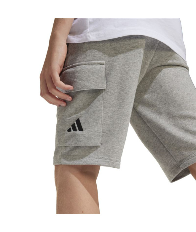 Pantalones adidas Sl French Terry Sh Infantil Gris/Negro | Atmósfera Sport