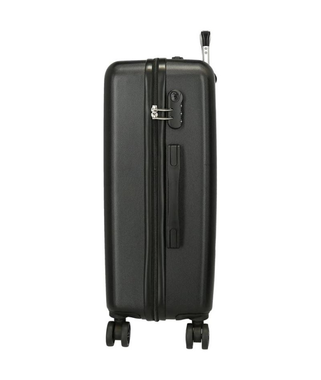 Set 2/Carrinho Marvel Abs 55-65Cm.4 Rodas Vingadores Heróis Preto