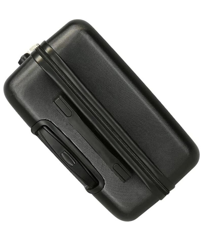 Set 2/Carrinho Marvel Abs 55-65Cm.4 Rodas Vingadores Heróis Preto