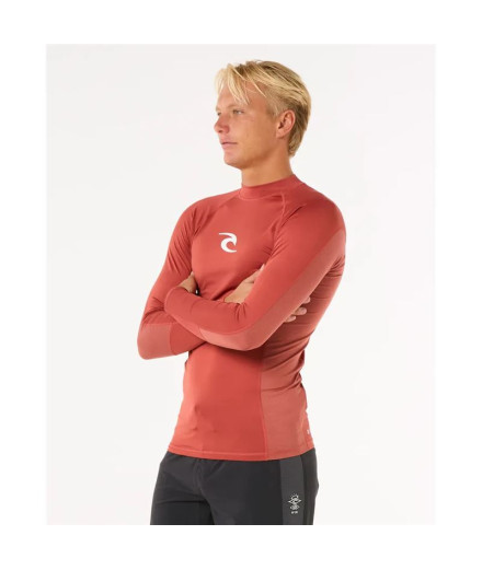 Licra de Surf Rip Curl Waves Upf Perf L/S Hombre Red | Atmósfera Sport