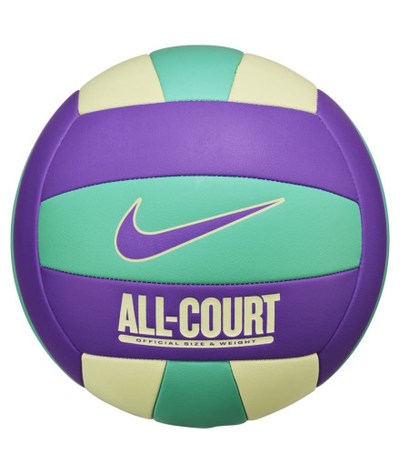Pelota de Voleibol Nike All Court Volleyball Deflated Morado Verde ...