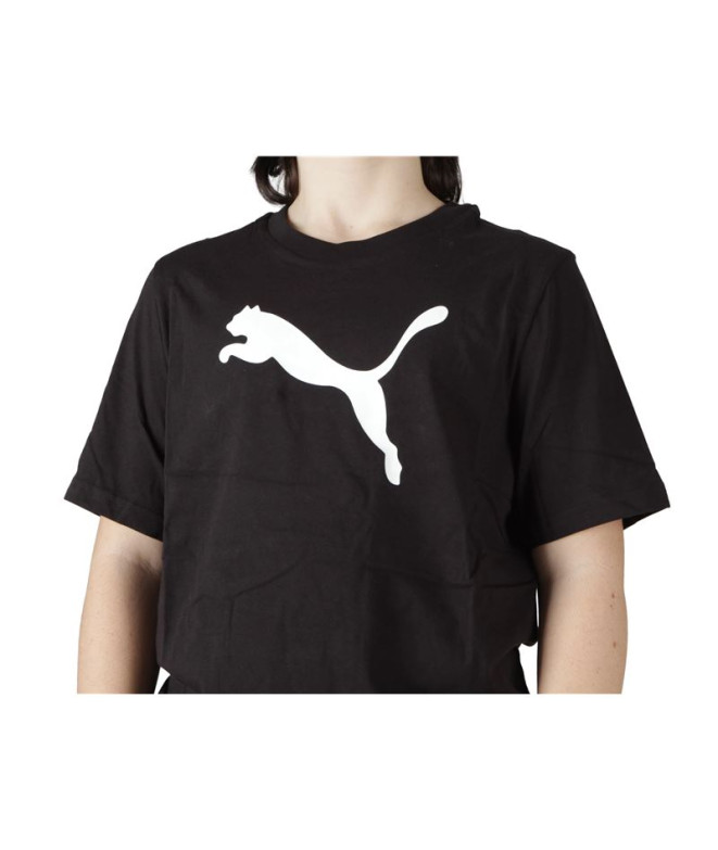 Camiseta Puma Essentials Cat Logo B, Black, Niño | Atmósfera Sport