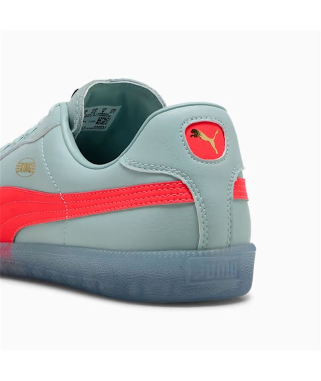Chaussures de Futsal Puma King 21 It Modern Mint-Glowing Rouge Homme