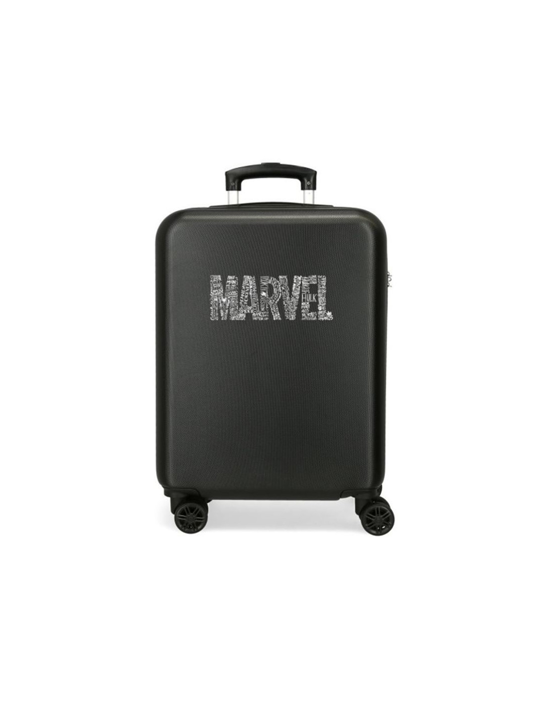 Trolley Marvel Abs 55Cm.4R.Marvel Characters Logo Negro