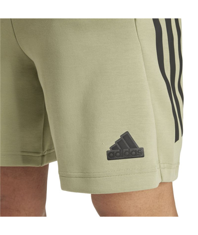 Calça adidas Future Icons 3 Bandas Short Homem Verde