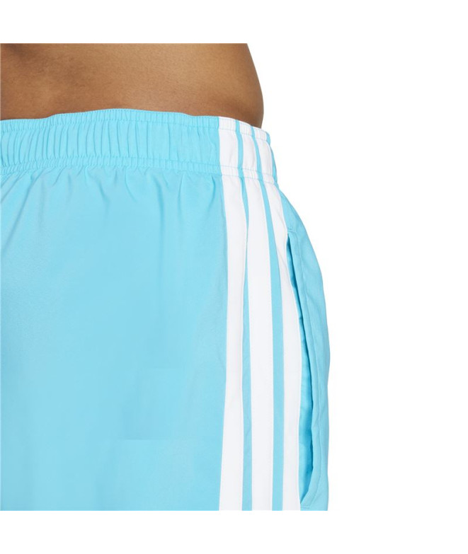 Fato de banho de Natação adidas 3 Bandas Bld Sh 8In Homem Azul/Branco