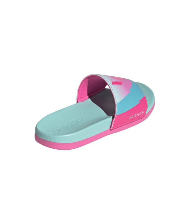 Chanclas adidas Adilette Comfort Messi Infantil Blanco | Atmósfera Sport
