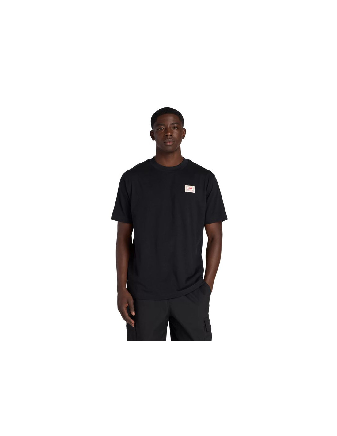 Camiseta New Balance Chrome Runner Hombre Negro | Atmósfera Sport