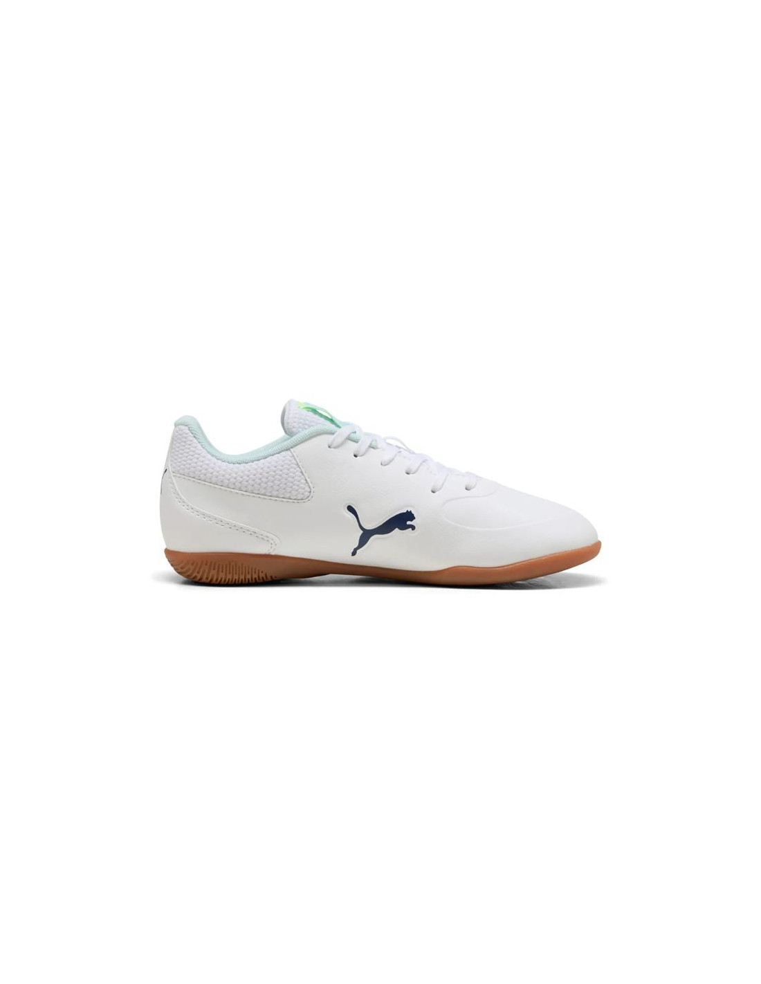 Sapatilhas de Futsal Puma Truco III Infantil Branco/Aqua/Fizzy Light ...